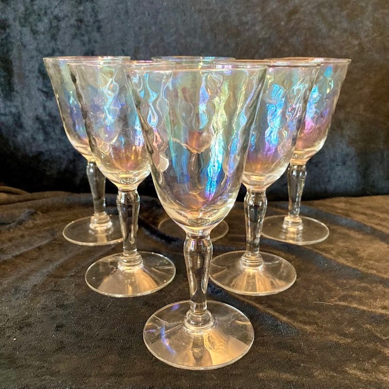 Iridescent Glassware - Etsy