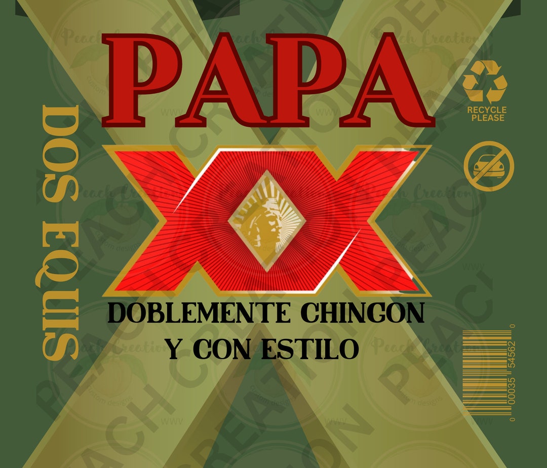 PAPA, Dos X, Inspired, Sublimation Digital File - Etsy