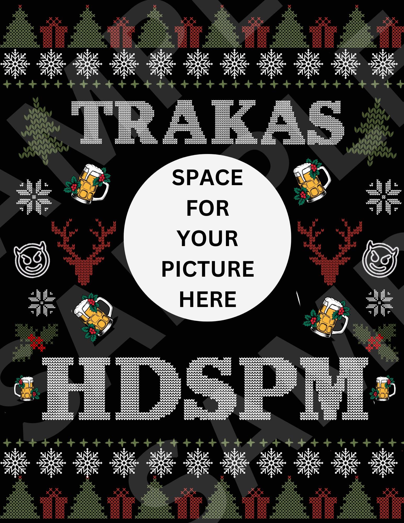Trakas, HDSPM, Ugly Sweater Png File Digital Christmas - Etsy