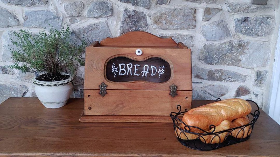 Vintage Amish Made Bread Box Country Style - Etsy