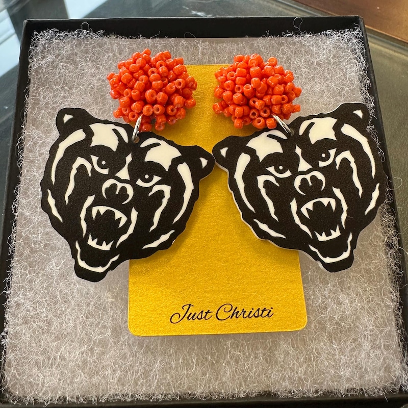 Game Day Earrings Bears - Etsy