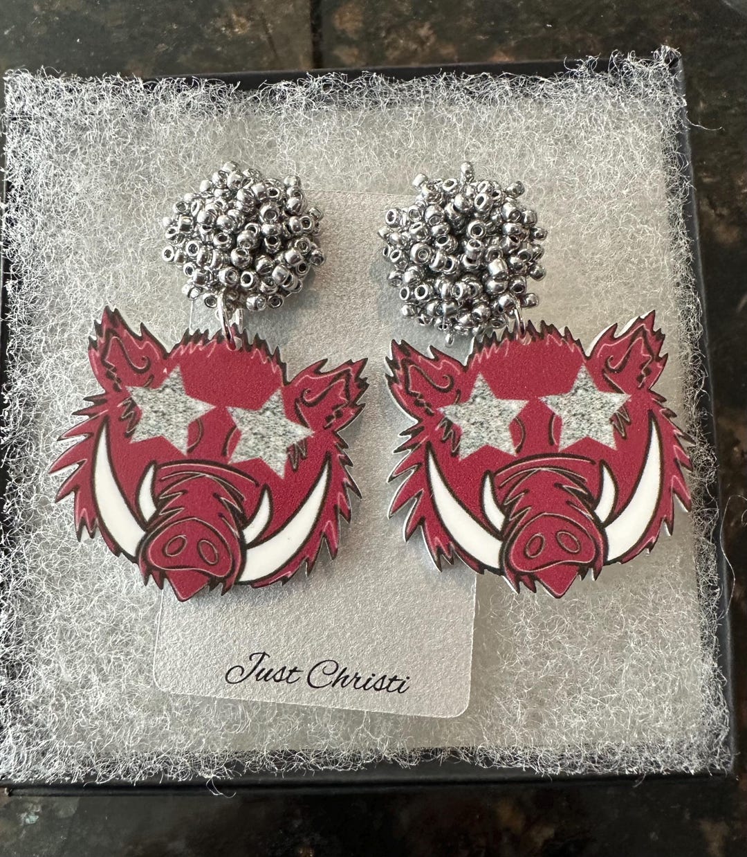 Game Day Sport Razorback Earrings - Etsy