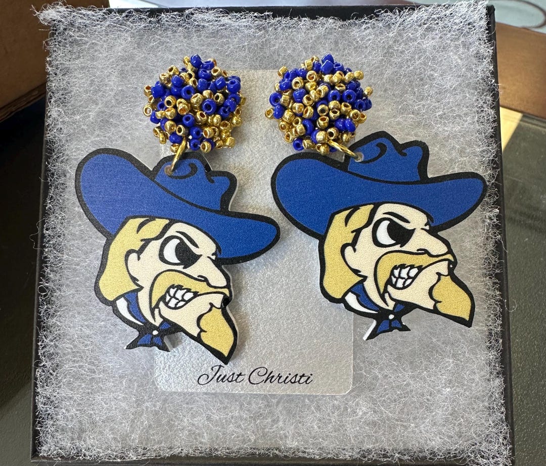Game Day Cass Colonel Earrings - Etsy