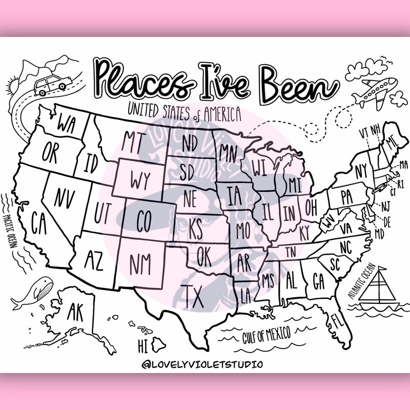 Handdrawn Map - Etsy