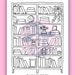 Reading Challenge Coloring Page Digital Download, Printable Bookshelf ...