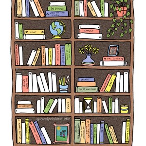 Reading Challenge Coloring Page Digital Download, Printable Bookshelf ...