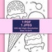 Ice Cream Cone Coloring Page Digital Download, Printable Ice Cream ...