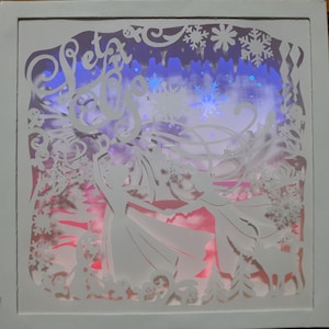 Animation 2B [9x9 Inch] - Paper Cutting Light Box Template Files - Etsy