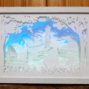 Lighthouse - Paper Cutting Light Box Template Files - Etsy