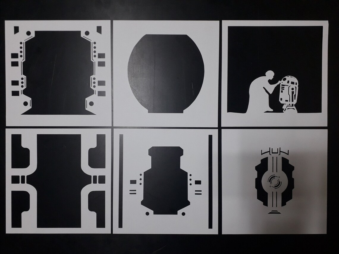 Movie Series 1B 9x9 Inch Paper Cutting Light Box Template | Etsy