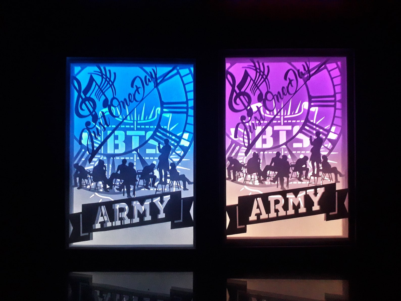 BTS Paper Cutting Light Box Template Files - Etsy