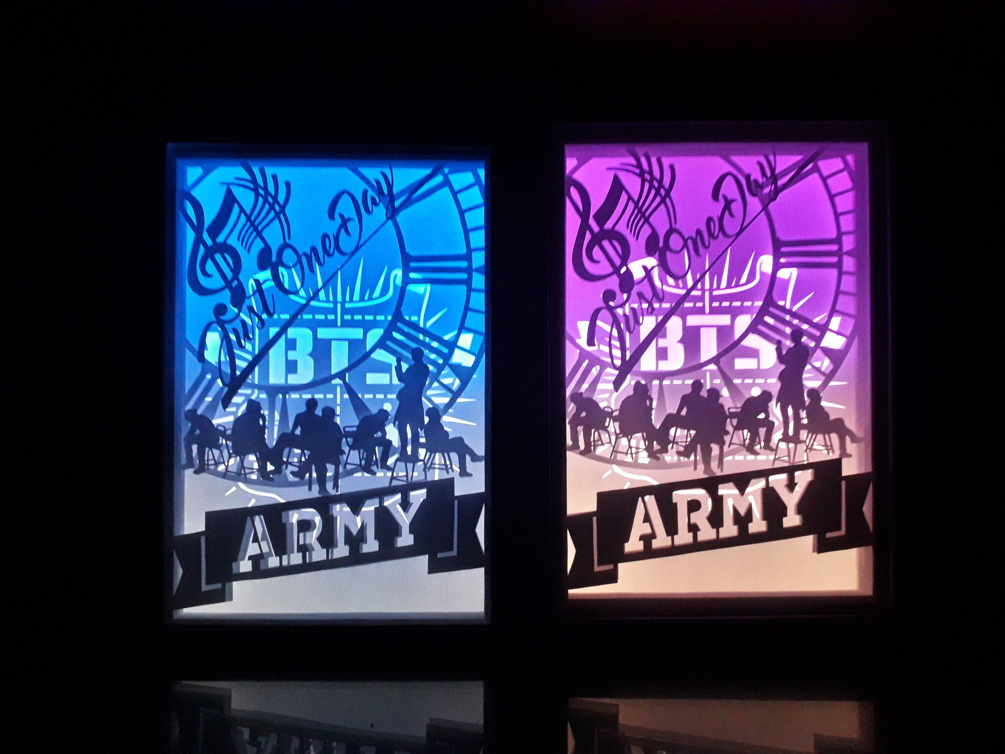 BTS - Paper Cutting Light Box Template Files - Etsy UK