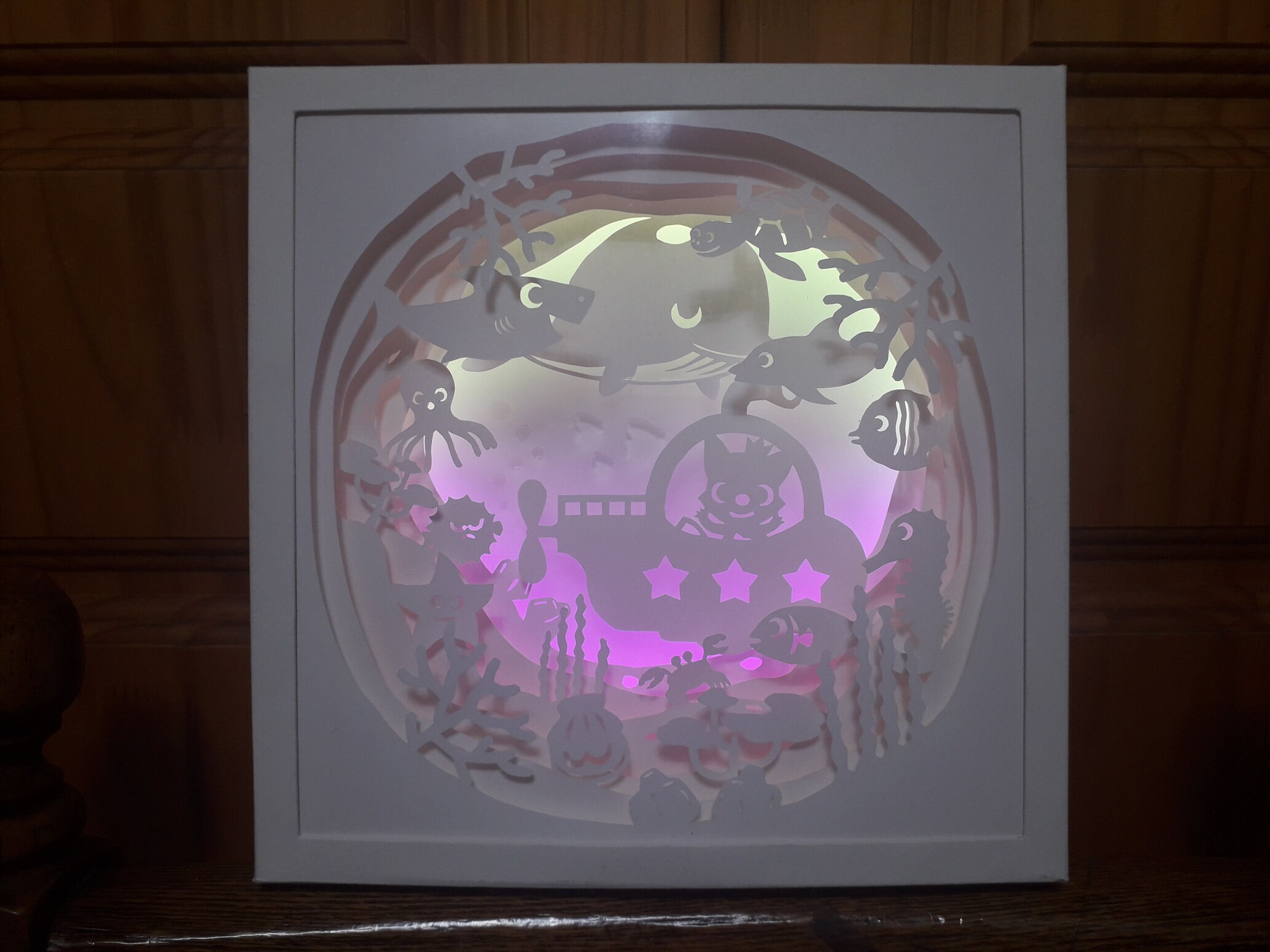 Pinkfong Ocean Exploration [9x9 Inch] - Paper Cutting Light Box ...