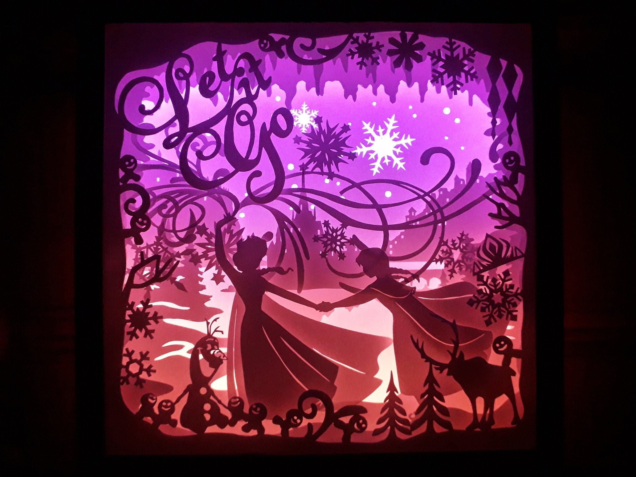 Animation 2B 9x9 Inch Paper Cutting Light Box Template - Etsy