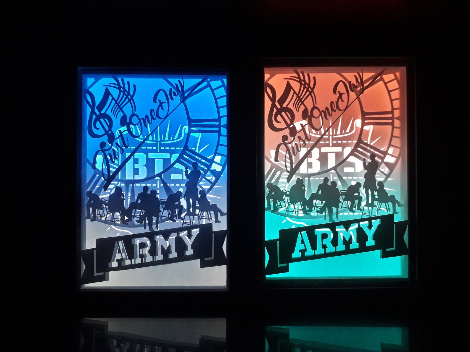BTS Paper Cutting Light Box Template Files - Etsy