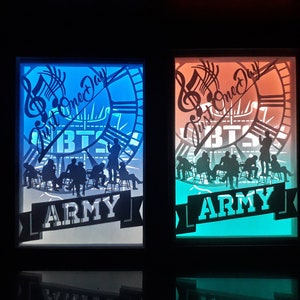BTS - Paper Cutting Light Box Template Files - Etsy