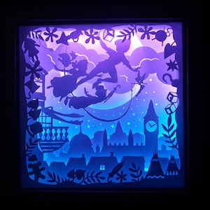 Peterpan-29x9 Inch Paper Cutting Light Box Template Files - Etsy
