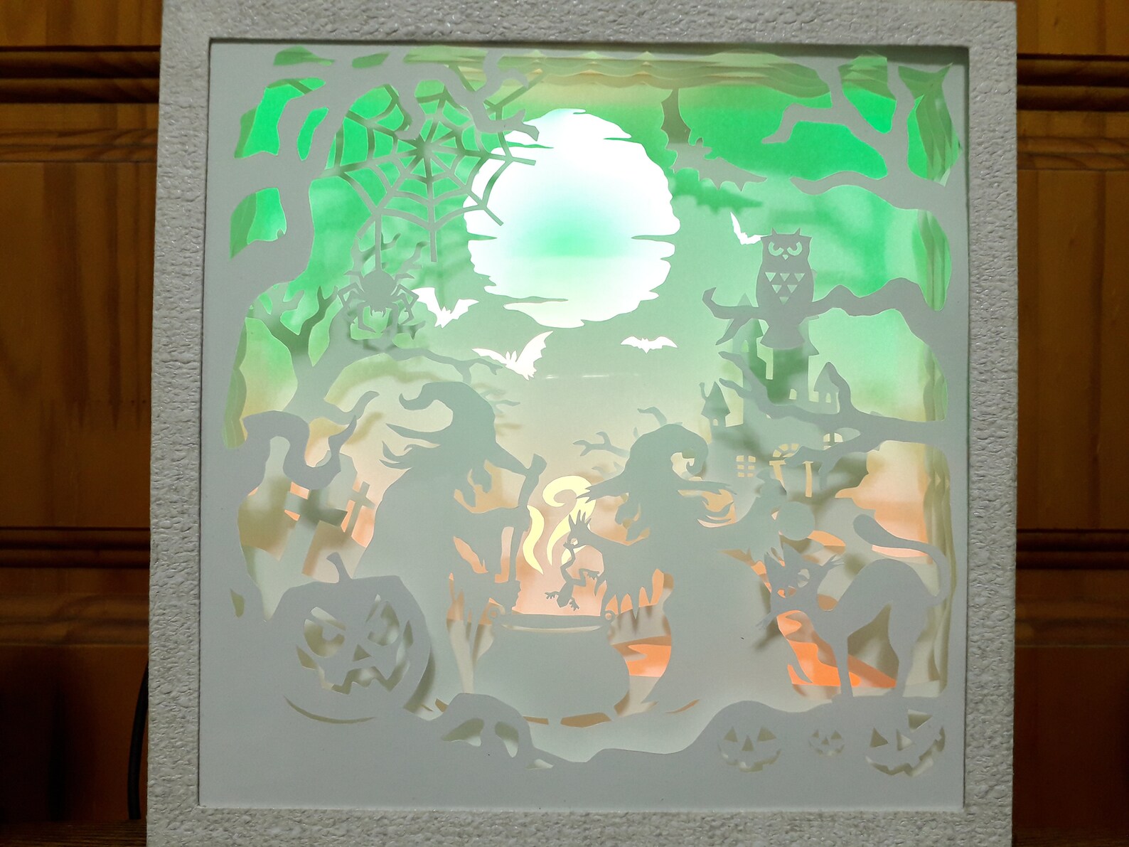 Halloween Day C 9x9 Inch Paper Cutting Light Box Template - Etsy