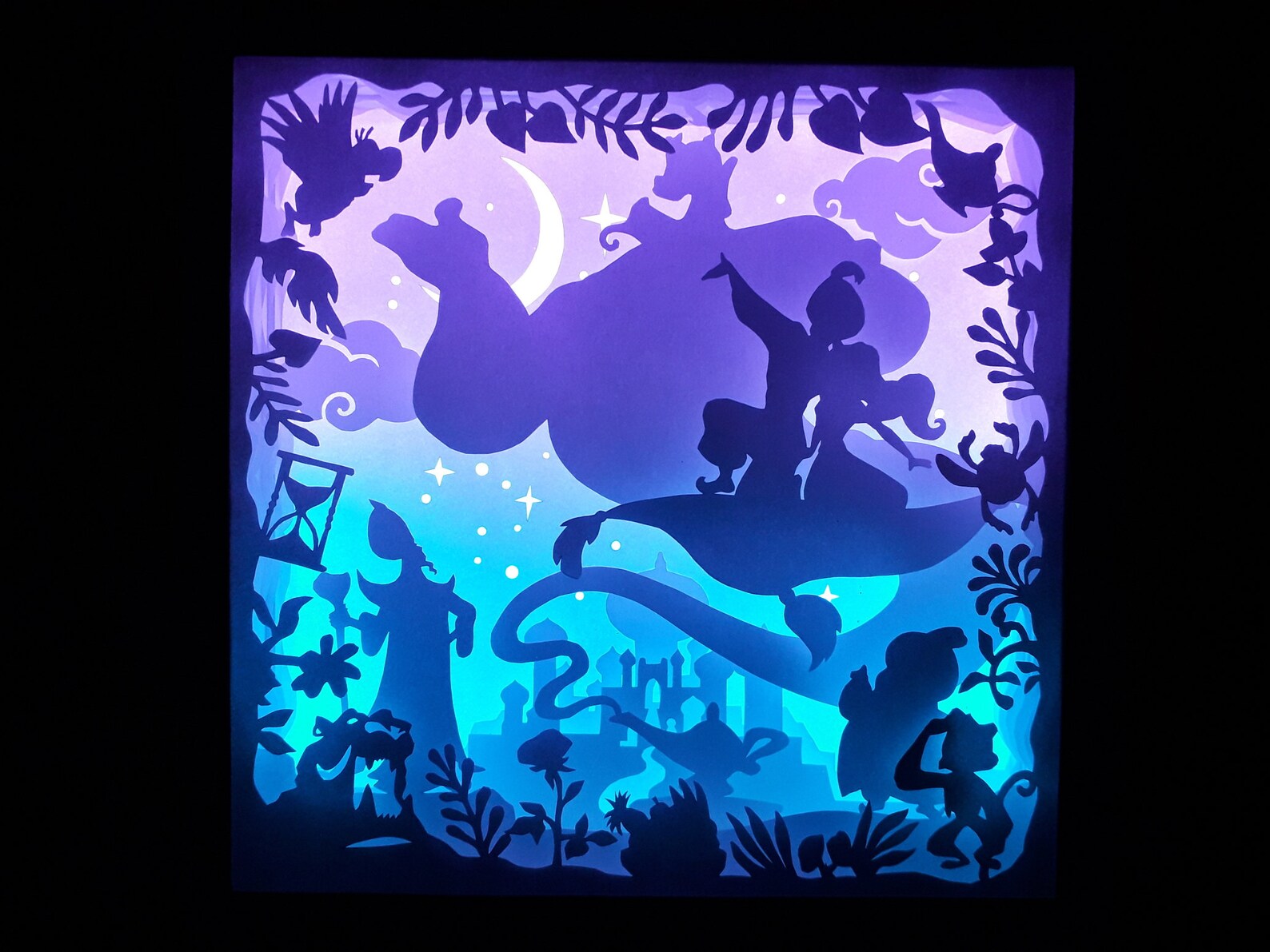 Animation Aladdin [9x9 Inch] - Paper Cutting Light Box Template Files ...