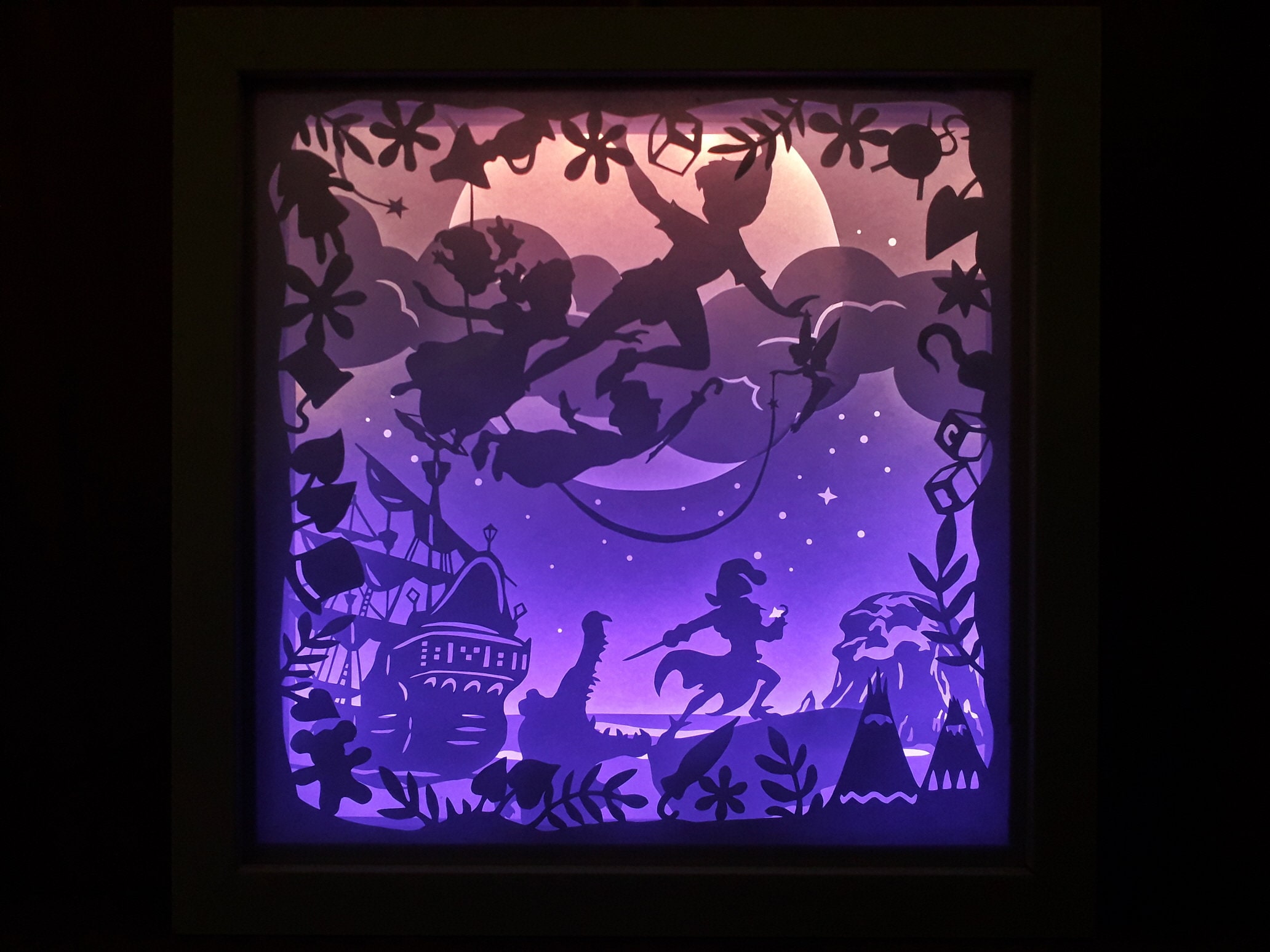 Peterpan-49x9 Inch Paper Cutting Light Box Template Files - Etsy