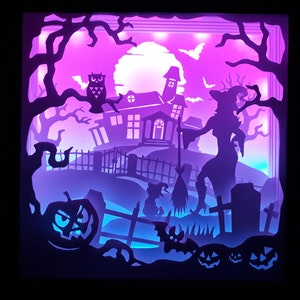 Halloween Day 1+1 [9x9 Inch] - Paper Cutting Light Box Template Files ...