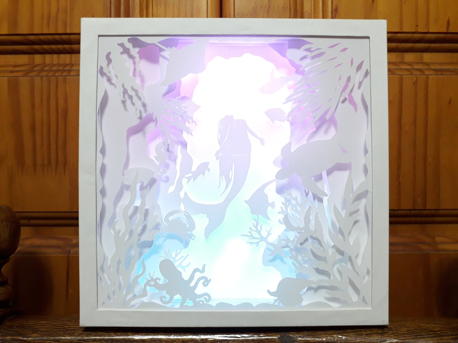 Underwater [9x9 Inch] - Paper Cutting Light Box Template Files - Etsy ...