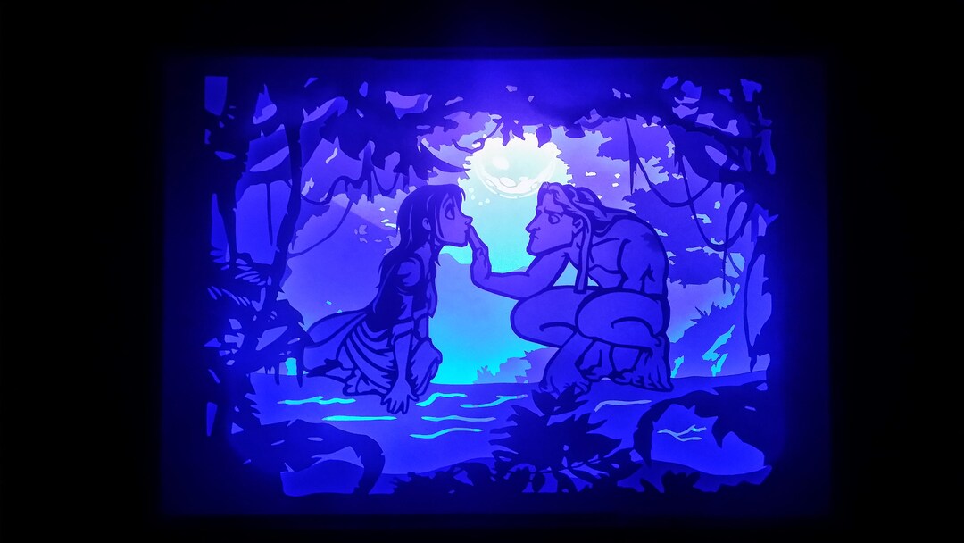 Tarzan[a4] - Paper Cutting Light Box Template Files - Etsy