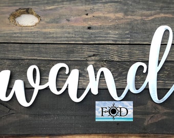 Wander sign | Etsy