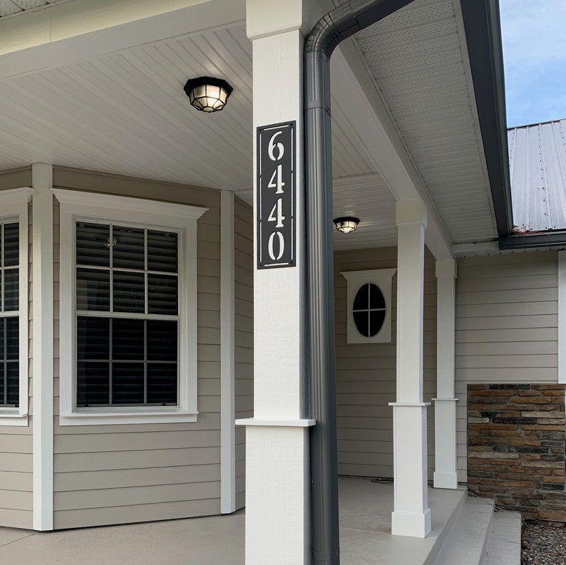 Vertical Address Sign | Etsy