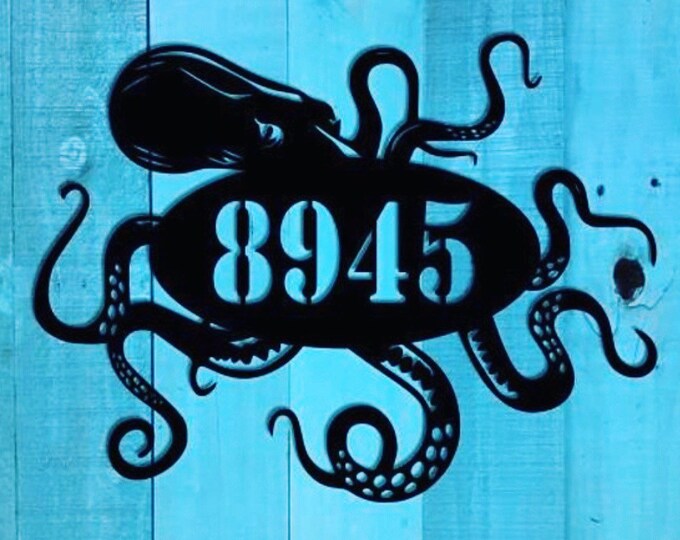 Octopus Address Sign - Etsy