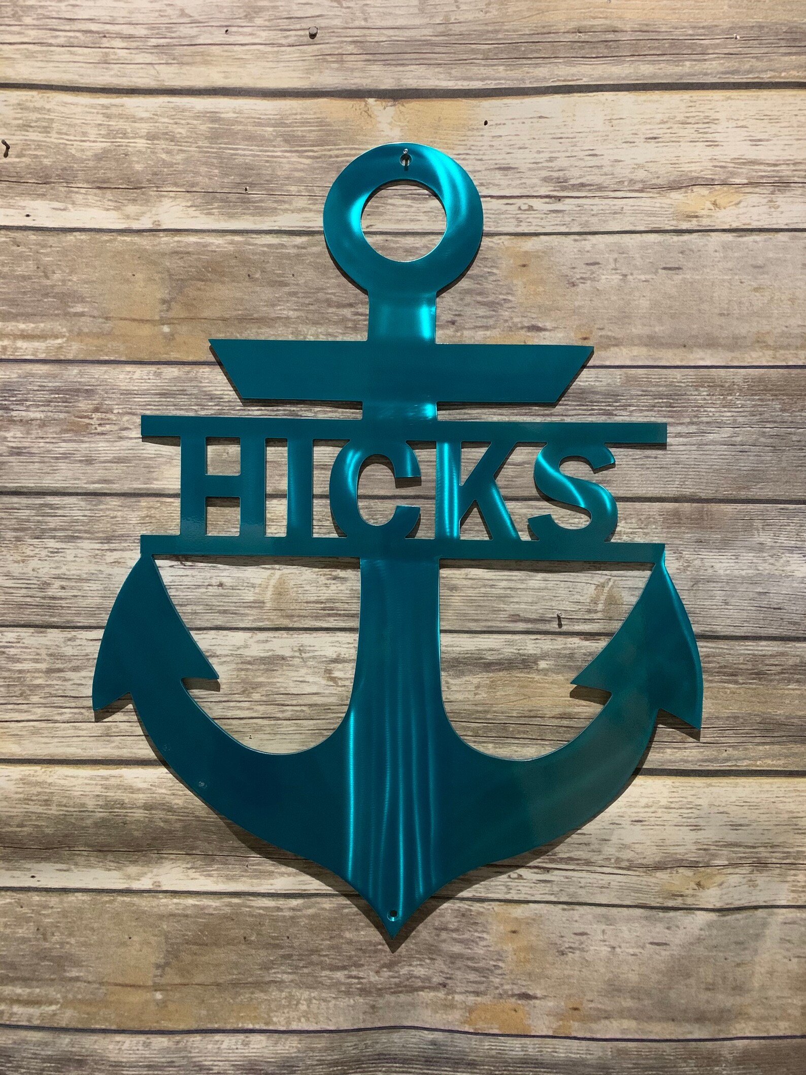 Anchor With Last Name Sign - Etsy