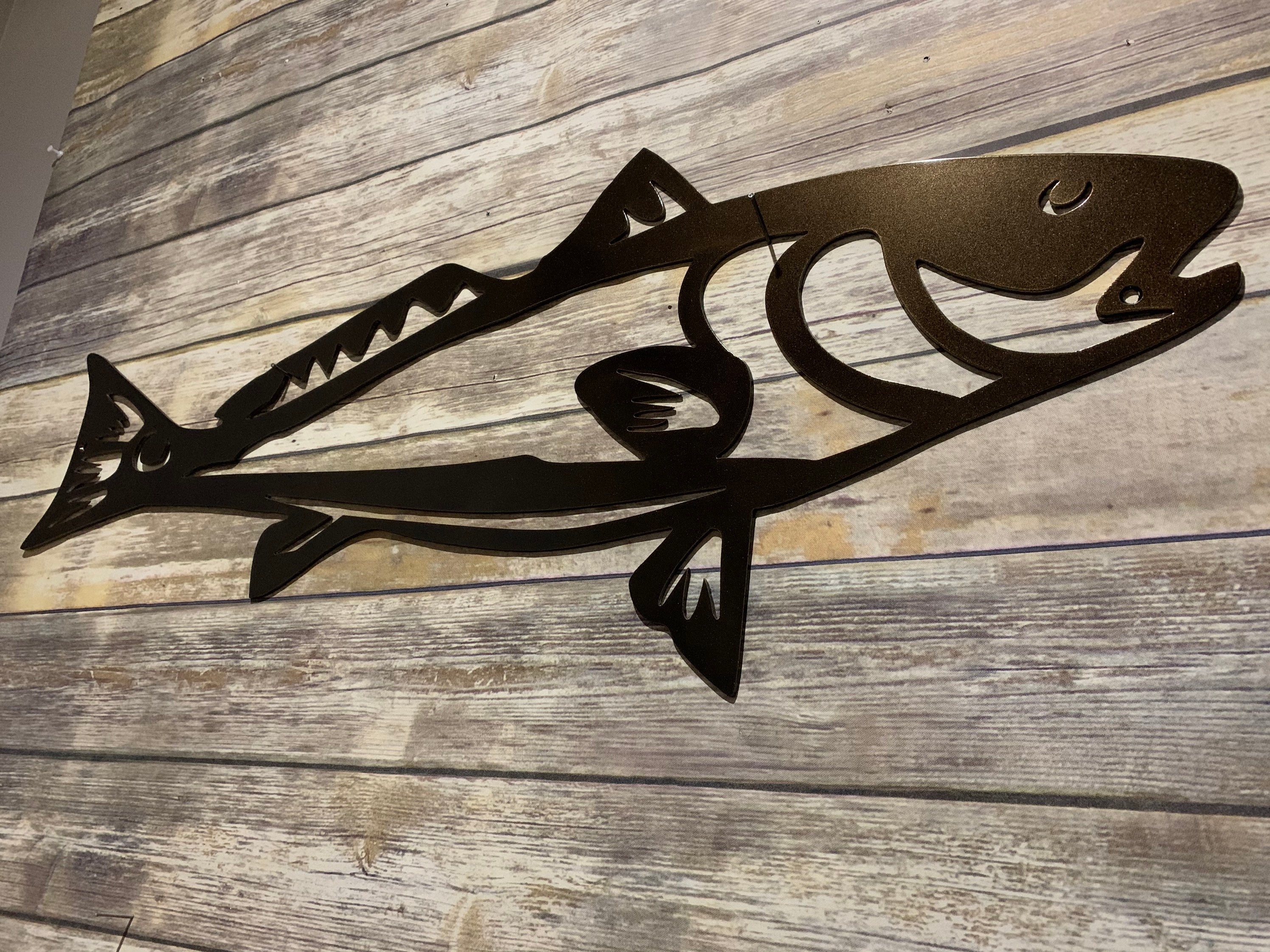 Redfish Metal Wall Art 36 Inches - Etsy