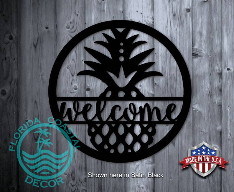 Pineapple Welcome Sign - Etsy
