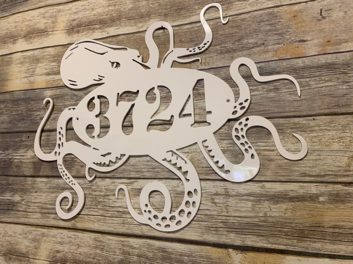 Octopus Address Sign - Etsy
