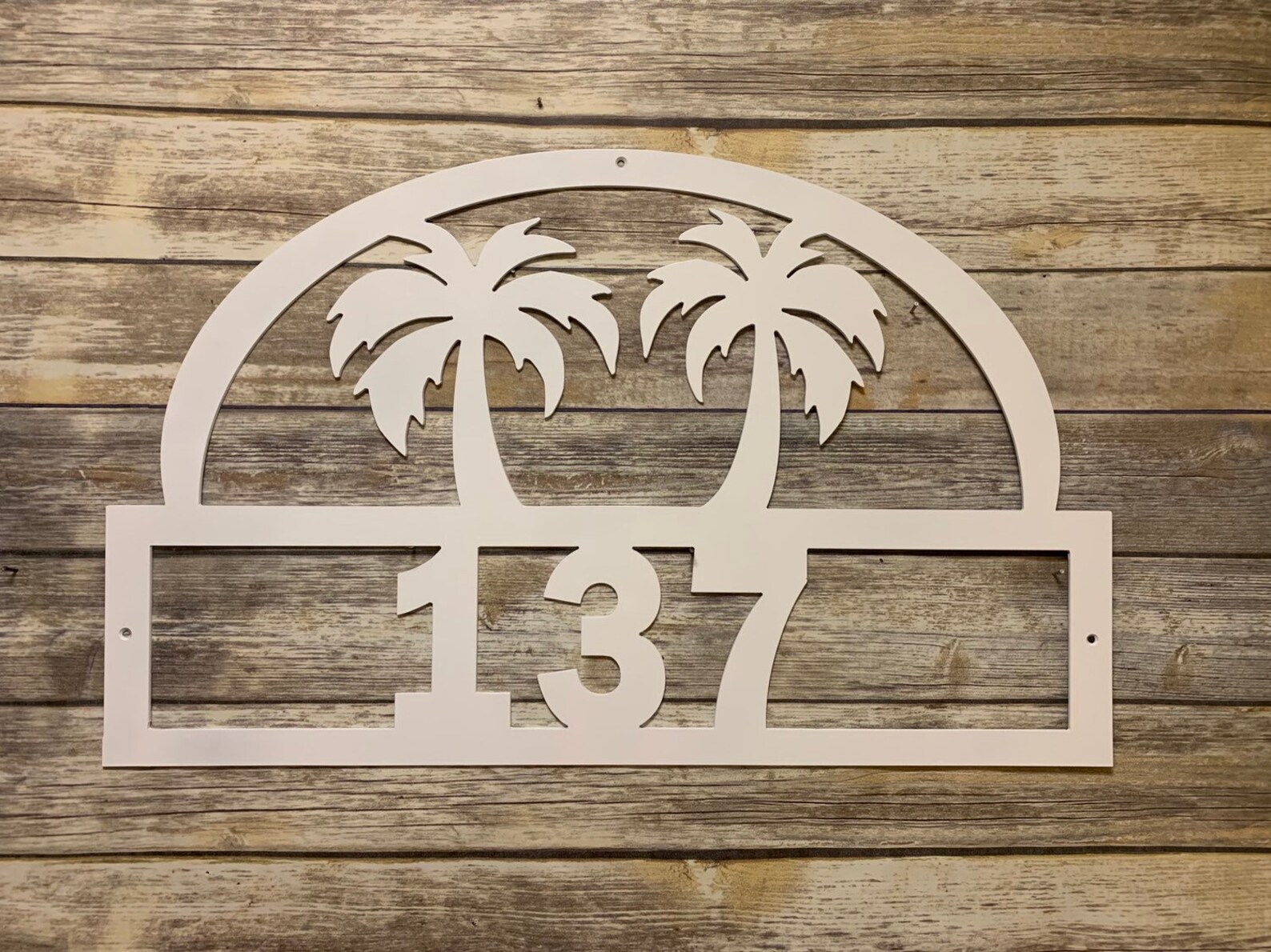 Palm Tree Address Sign | Etsy