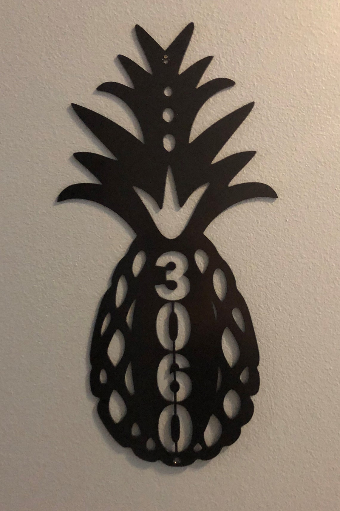 Pineapple Address Sign 24 | Etsy
