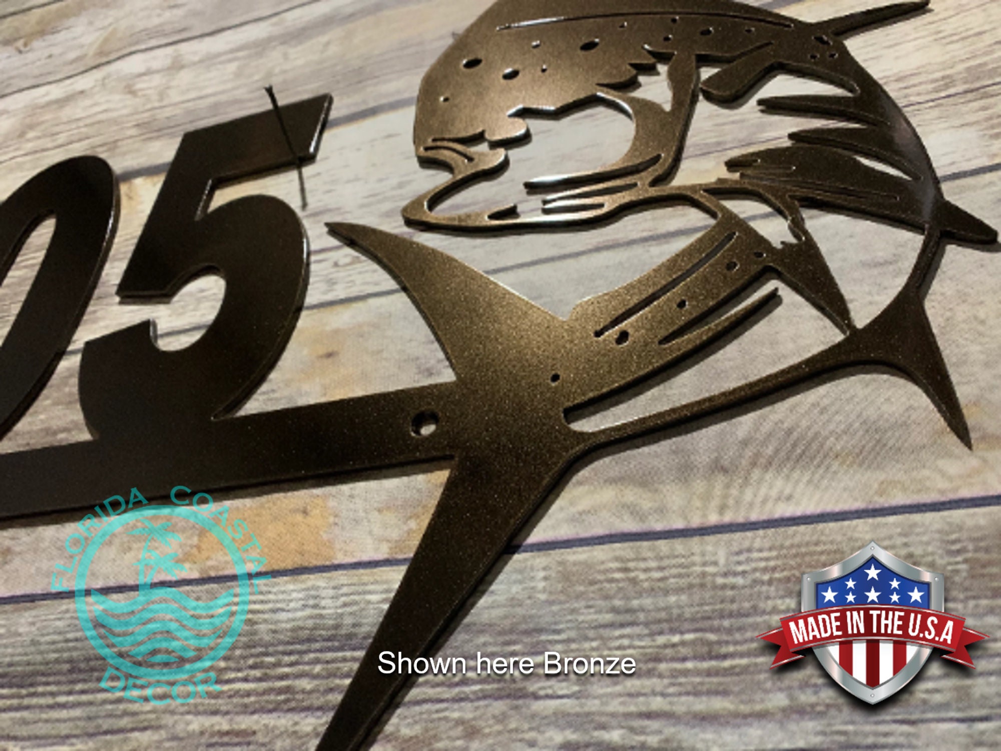 Dueling Mahi Metal Address Sign - Etsy