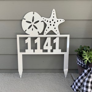 Coastal Address Yard Sign - Etsy