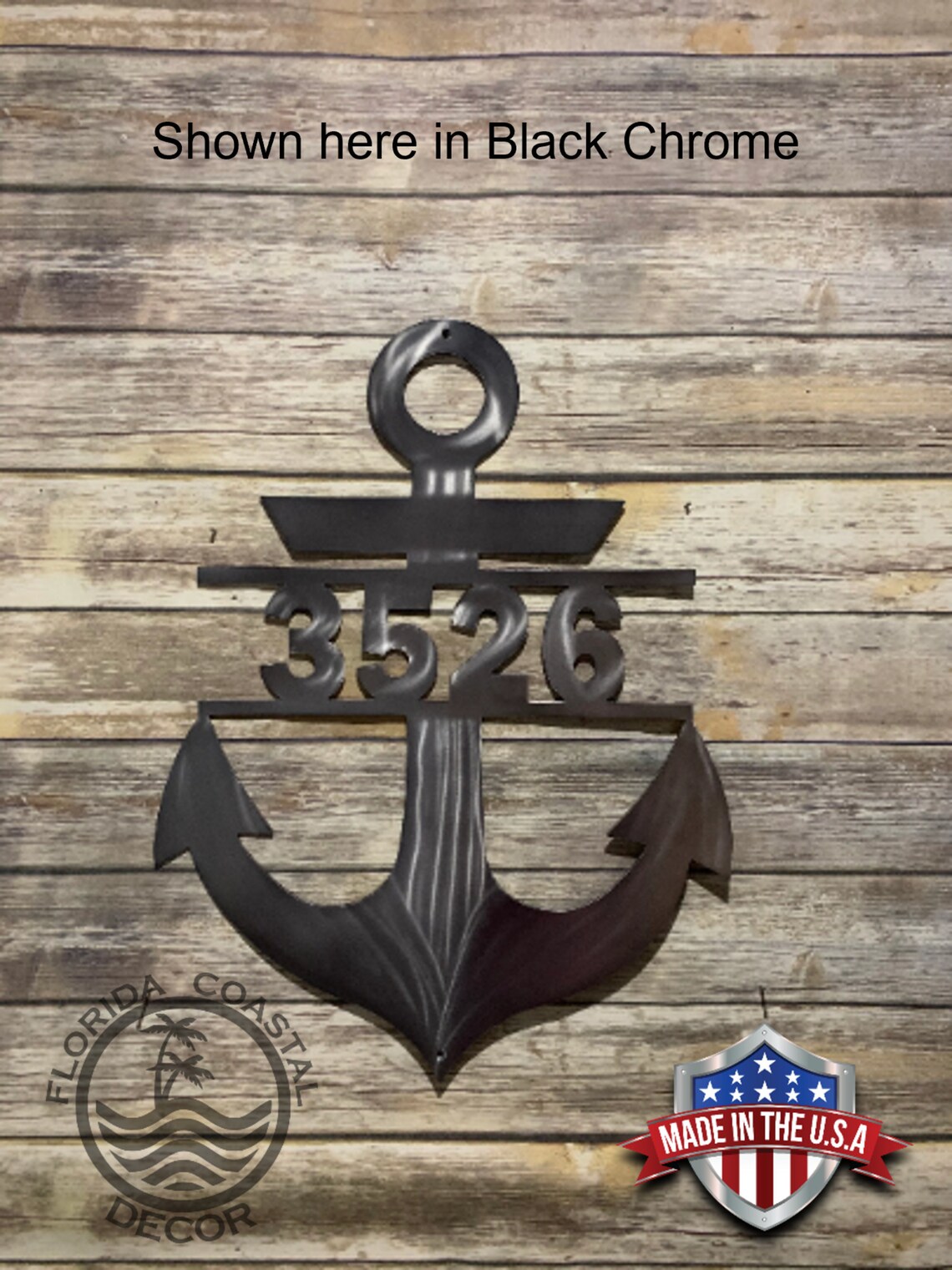 Metal Anchor Address Sign | Etsy