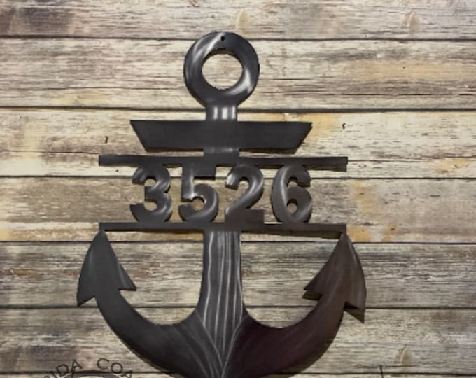 Metal Anchor Address Sign - Etsy