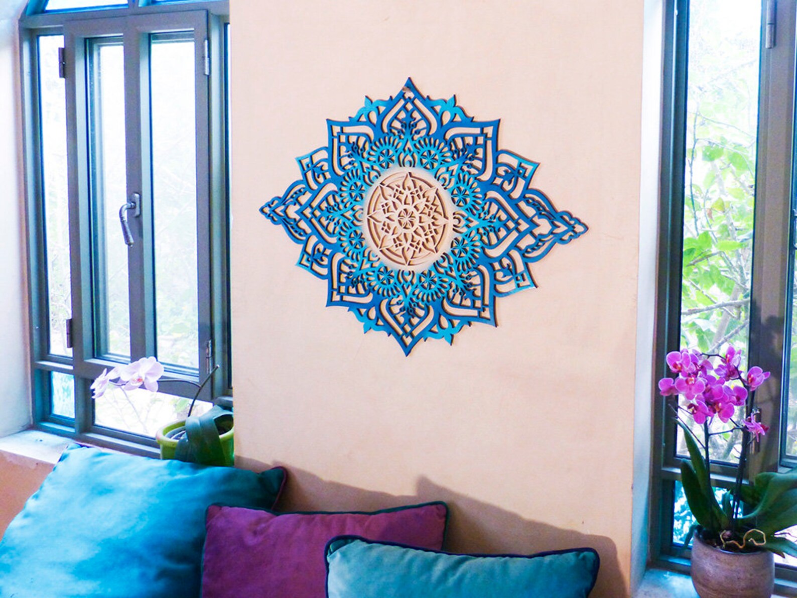 Mandala Wall Hanging Wood Décor Wall Art Décor Home Décor | Etsy