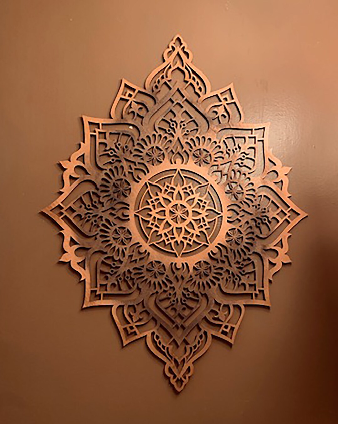 Bohemian Wall Decor Mandala Art Wood Wall Art Living Room - Etsy