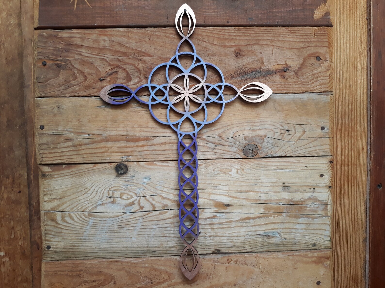 Christmas Ornament Cross Wood Christmas Ornament Religious - Etsy