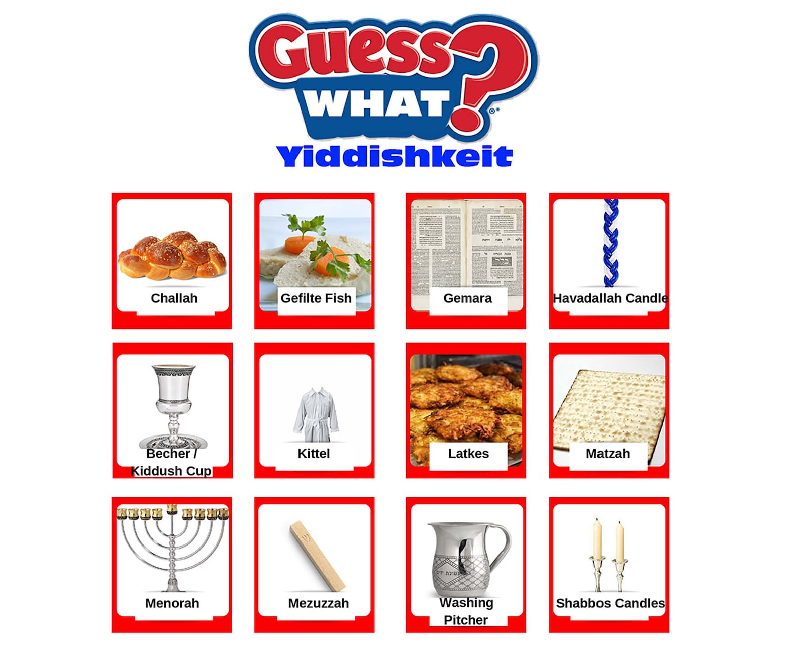 Jewish Themed Guess Who Game Printouts - Etsy