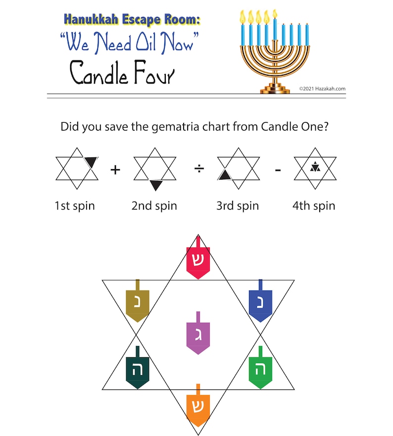 Hanukkah Escape Room: We Need Oil Now! Solve Hanukkah-themed Puzzles to ...
