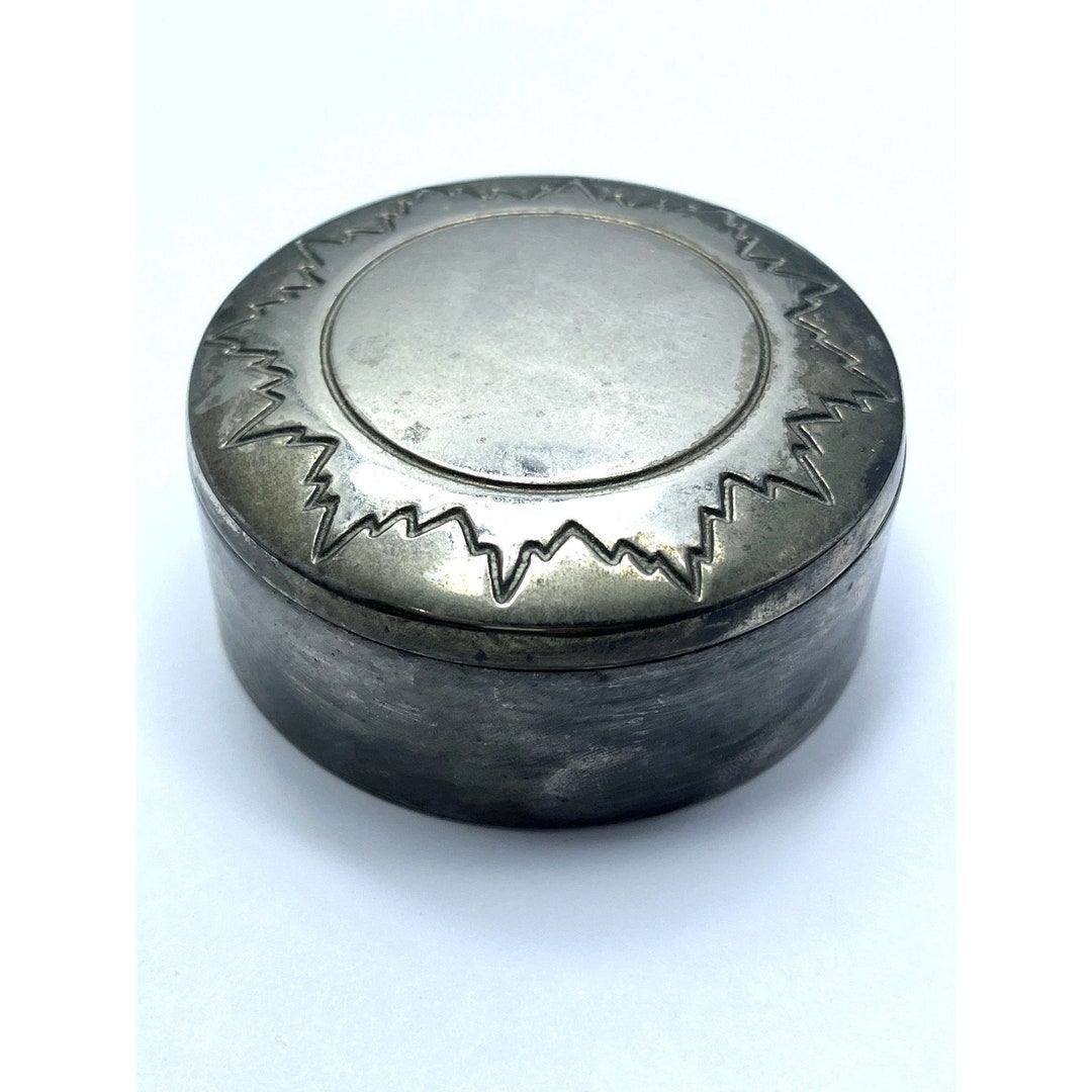 Vintage Silver Trinket Box - Etsy