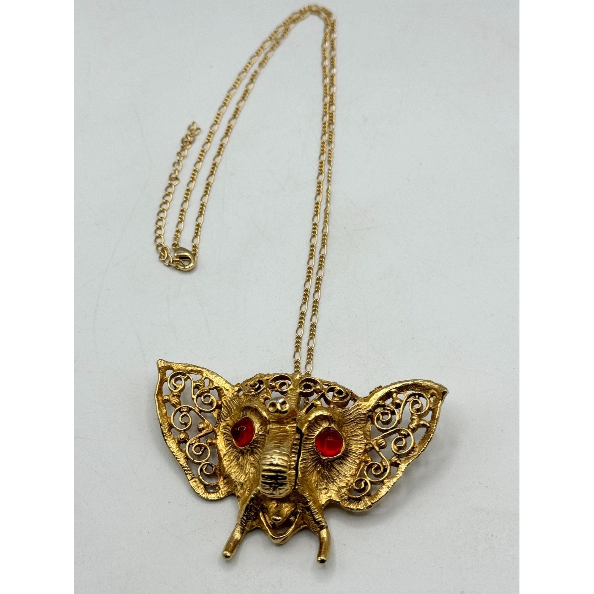 Vintage D & E Juliana Elephant Gold Pendant Necklace - Etsy