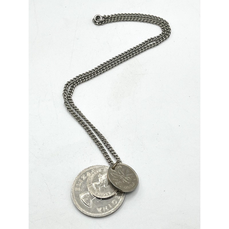 Silver Coin Pendants - Etsy
