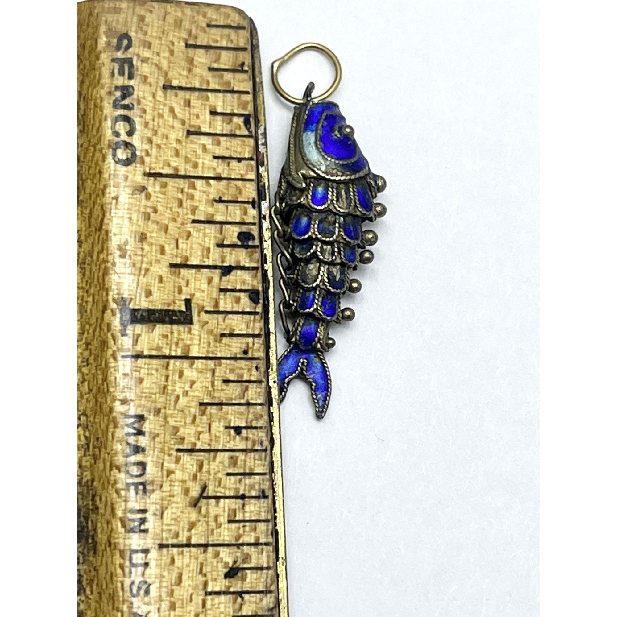 Vintage Articulating Enamel Koi Fish Charm - Etsy