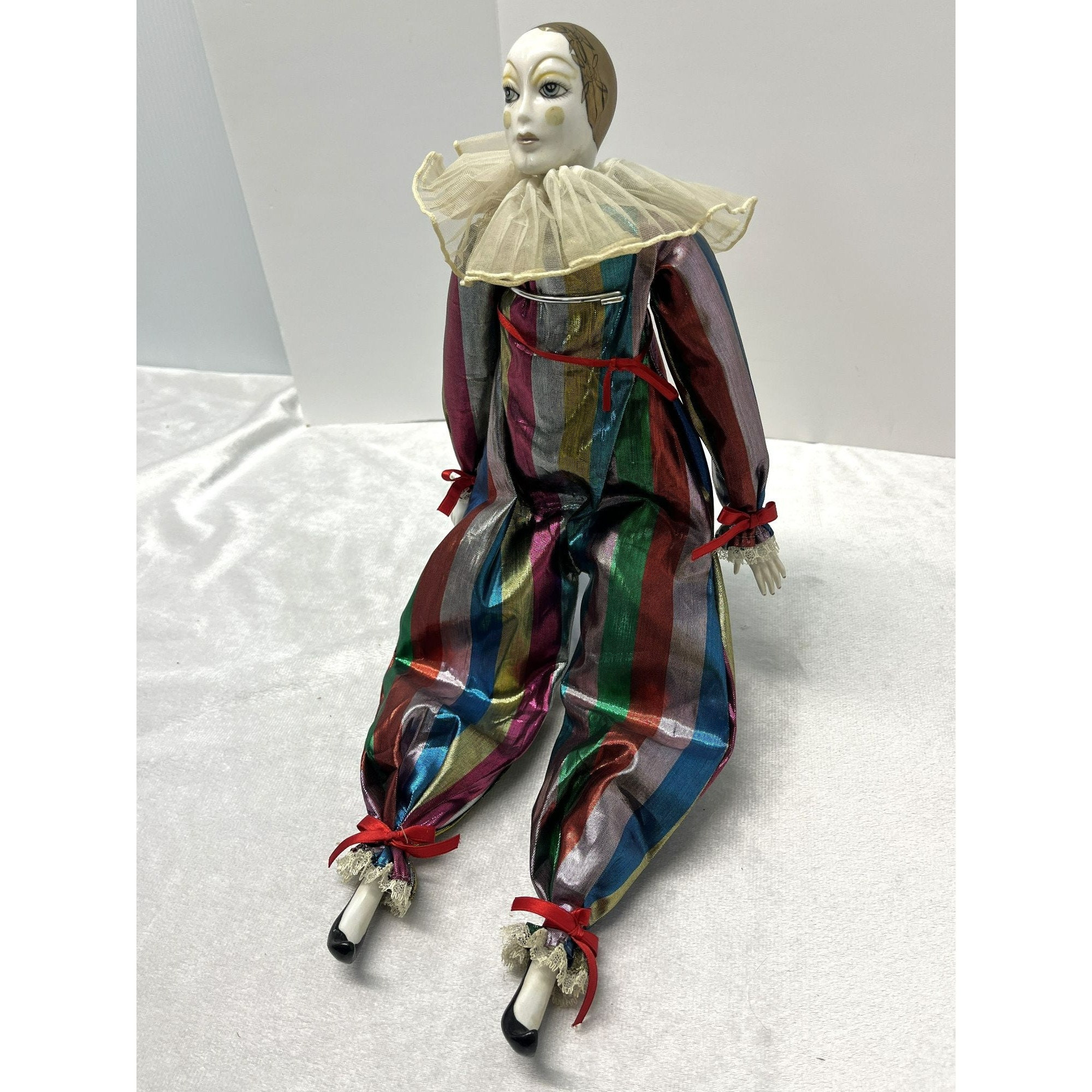 Silvestri Clown Jester Vintage Porcelain Doll - Etsy